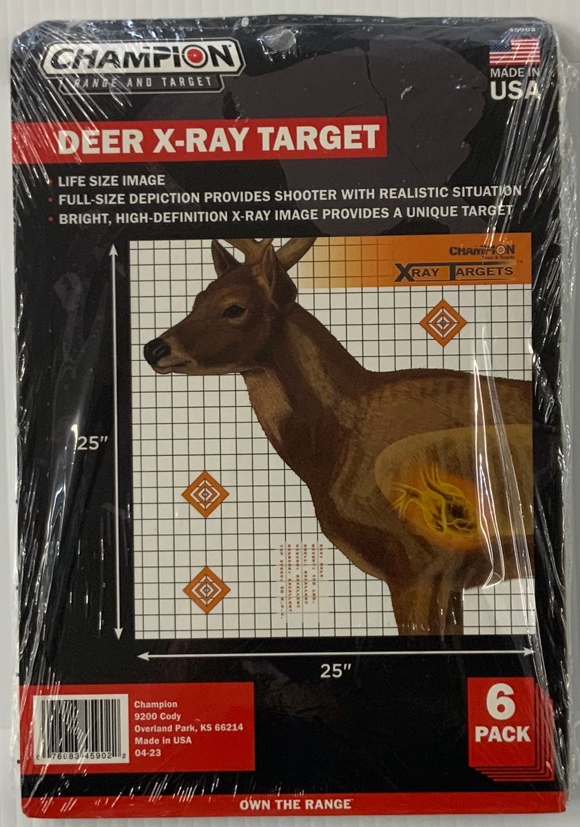 Deer X-Ray Target | Champion – The Crappie Store