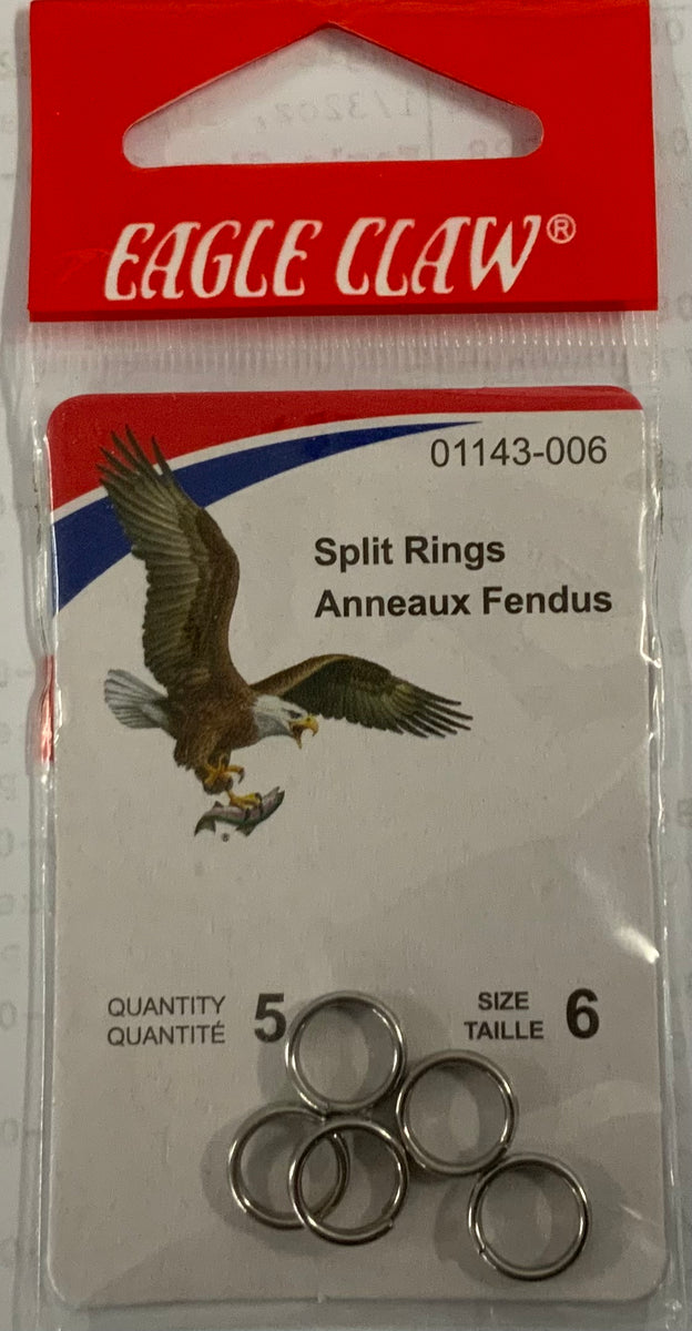 Eagle Claw Split Rings – The Crappie Store