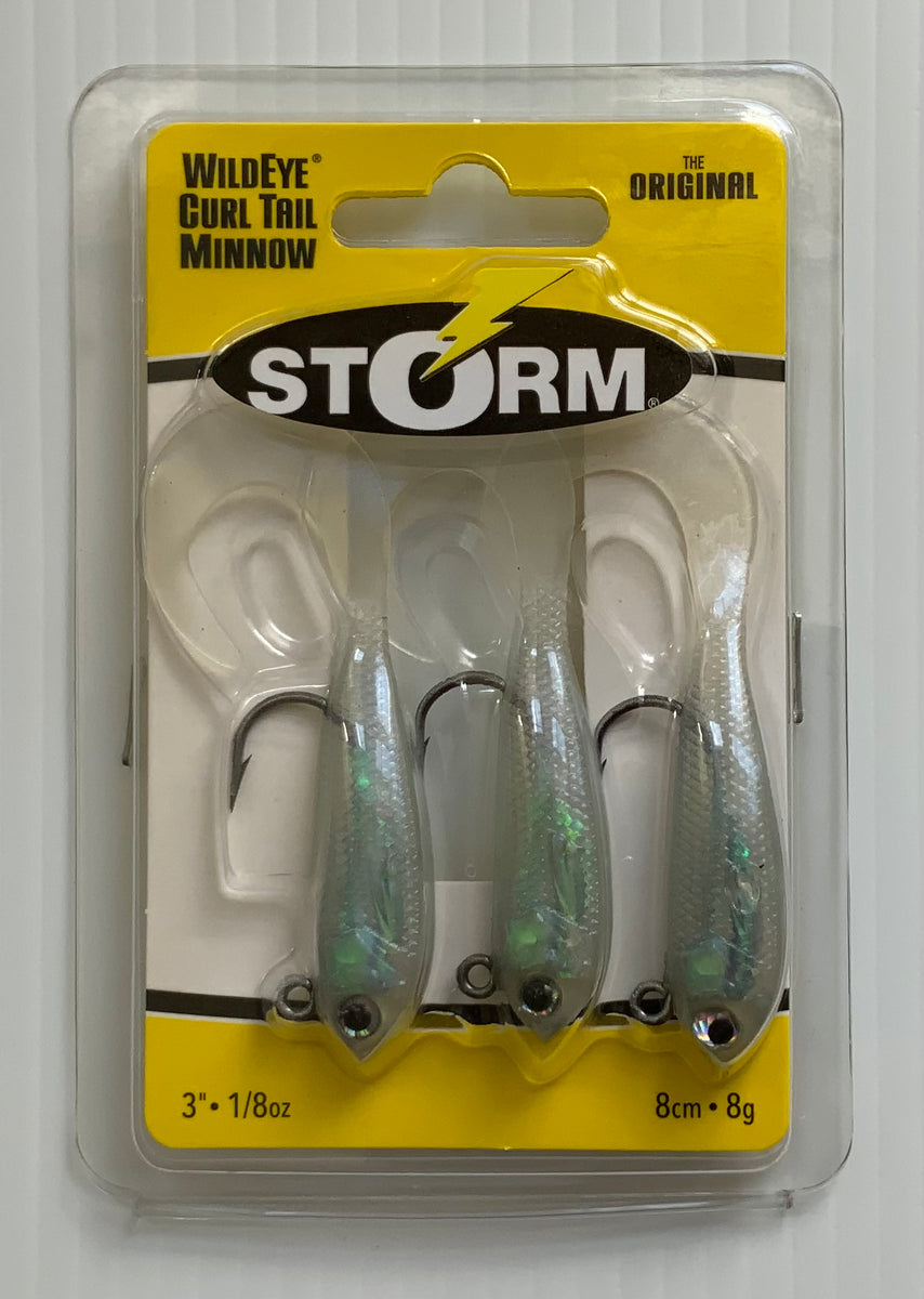 Wild Eye Curl Tail Minnow - Storm – The Crappie Store