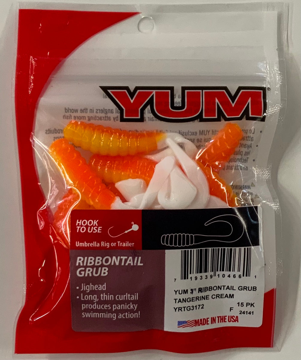 YUM Ribbontail Grub 3” – The Crappie Store
