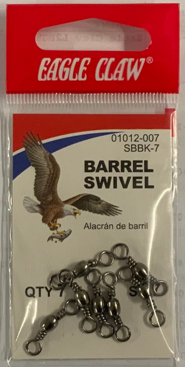 Eagle Claw Barrel Swivel Black – The Crappie Store