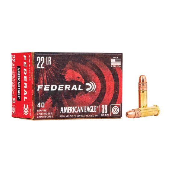 Federal American Eagle 22 LR Rimfire 40 Rounds – The Crappie Store