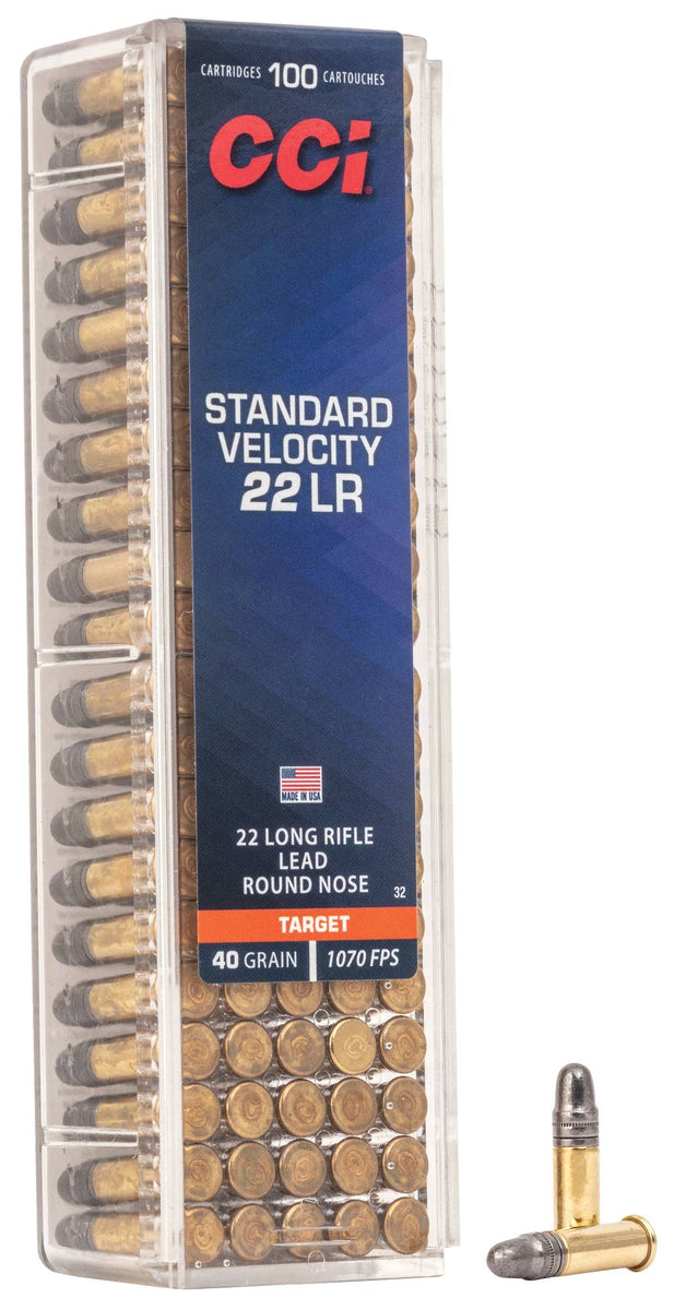 CCi Standare Velocity 22 LR Lead Round Nose Target 100 Rounds – The ...