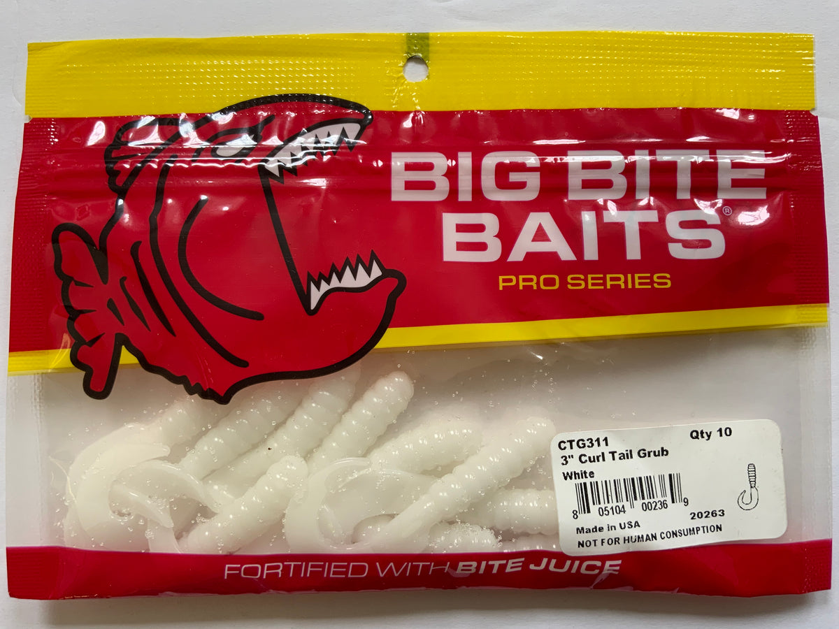 Big Bite Baits 3” Grub – The Crappie Store